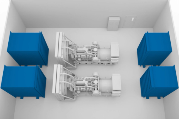 Diesel Engine Genset Noise Control - 3D Animation - Wiltech Acoustics